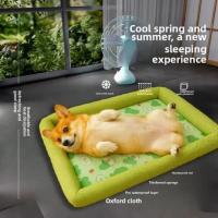 China Cooling Puppy Bed Summer Dog Supplies Mat Accessory for Small Breeds Dogs Medium Pet Large Beds Sofa Blanket Baskets Fluffy Cats for sale