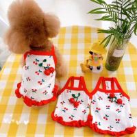 China Dress for Dogs Summer Spring Cute Plaid Female Girl Puppy Pet Cat Apparel Clothes Yorkie Chihuahua Small Medium Pugs for sale