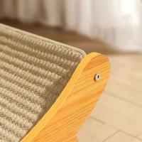 China Sisal Wood Luxury Eco-Friendly Cat Bed Cat Scratch Board Detachable Washable Comfortable Pet Hammock for Cats Toys Accessories for sale