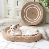 China Wholesale Hot Sale Oval Sisal Cat Scratcher Cute Style Made for Pet Playing and Scratching for sale