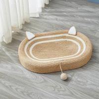 China Wholesale Hot Sale Oval Sisal Cat Scratcher Cute Style Made for Pet Playing and Scratching for sale