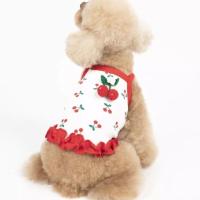 China Cool Striped Pattern Polyester Pet Vest Cute Creative Comfortable Bulldog T-shirt Costume Halloween Dogs All Seasons Hand for sale