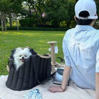 China New Arrival Outdoor Pet Car Seat Bed Booster Luxury Dog Sling Carrier Bag Breathable Foldable Nylon Zipper Closure Fashion for sale