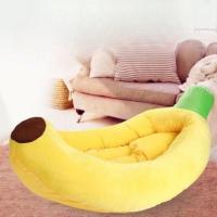 China Et Banana Pet Nest for Cats & Dogs Removable Washable Waterproof Solid Pattern All Seasons Universal Cute Pet House for sale