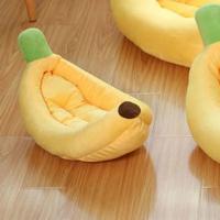China Et Banana Pet Nest for Cats & Dogs Removable Washable Waterproof Solid Pattern All Seasons Universal Cute Pet House for sale