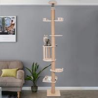 China Solid Wood 5-Layer Cat Tower Eco-Friendly Cat Climbing Frame Furniture for Indoor Use for Living Christmas Includes Floor for sale