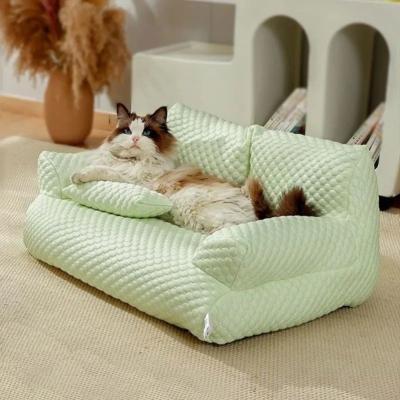 China Multifunction Cooling Heating Waterproof Easy Clean All Seasons Dog Bed Soft Pet Cushion Solid Living Room Use for Dogs & Cats for sale