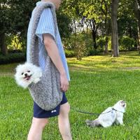 China Adjustable Waist Belt Chest Strap Traction Rope Foldable Pet Bag for Walking Running Jogging Training Dogs for sale