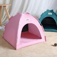 China Four Seasons Universal Indoor Modern Plush Cat Pet Nest Portable Foldable Comfortable Collapsible Summer Cool Mat Carton for sale