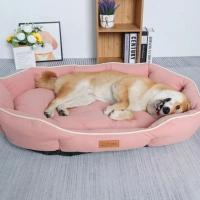 China Modern Waterproof Anti-Slip Collapsible Dog Sofa Bed for Small Breeds-Fluffy Travel Pet Bedding Cushion for sale