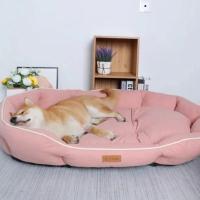 China Modern Waterproof Anti-Slip Collapsible Dog Sofa Bed for Small Breeds-Fluffy Travel Pet Bedding Cushion for sale