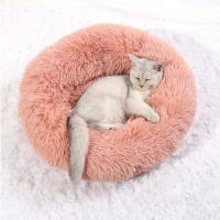 China 40-90cm Round Pet Bed Super Soft Collapsible Travel Dog House for Large and Medium Dogs Winter Warm Sleeping Summer Features for sale