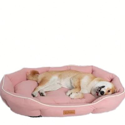China Modern Collapsible Waterproof Dog Sofa Bed with Travel Feature Fluffy Design for Small Breeds Eco-Friendly Pet Bedding for sale