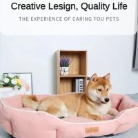 China Modern Collapsible Waterproof Dog Sofa Bed with Travel Feature Fluffy Design for Small Breeds Eco-Friendly Pet Bedding for sale