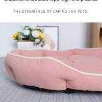 China Modern Collapsible Waterproof Dog Sofa Bed with Travel Feature Fluffy Design for Small Breeds Eco-Friendly Pet Bedding for sale