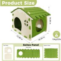 China Cat House for Indoor Cats Medium Felt Bed Cave Ball Hanging Foldable Collapsible Detachable Cats Condo Scratch Resistant Travel for sale