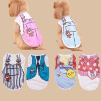 China Cartoon Striped Cute Dog Shirt Small Puppies Summer Halloween Pet Clothing Chihuahua Yorkshire Terrier Cat XL Creative for sale