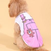 China Cartoon Dog Shirt Small Puppies XL Size Cute Striped Chihuahua Yorkshire Terrier Cat Halloween Birthday Celebrations Summer Pet for sale