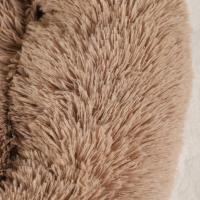 China Fluffy Modern Round Cat Bed Small Portable Collapsible with Cotton Fill Removable Cover All Seasons Carton Packed for sale
