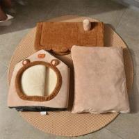 China Modern Foldable Removable Washable Fiber Pet Bed House for Small Medium Cats for sale