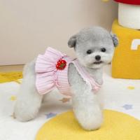 China Cute Polyester Striped Pet Dog Dress for Small Dogs Thin Puppy Princess Skirt All Seasons Dog Clothes Chihuahua York Clothing for sale
