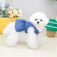 China Cute Dog Jean Princess Dress for Small Medium Dogs Wedding Skirt All Seasons Soft Sweet for sale