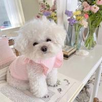 China Cute Bow Halloween Dog Vest Polyester 2025 Puppy Pullover All Seasons Pet Clothing Breathable Two-Legged Solid Color Animal for sale