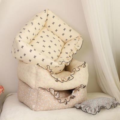 China Wholesale Four Seasons Luxury Pet Bed Waterproof Comfortable Collapsible Travel Dog Beds for Cats Modern Style Pet Mats & Pads for sale