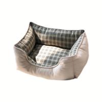 China Wholesale Four Seasons Luxury Modern Style Eco-Friendly Cotton Linen Waterproof Comfortable Collapsible Travel Dog and Cat Beds for sale