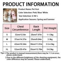 China Cute Creative Polyester Pet Vest for Medium Dogs Summer Cooling Clothing D Ring Breathable Spring Dog Clothes Animal Halloween for sale