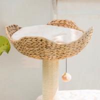 China Modern Luxury Classic Eco-friendly Wooden Sisal Cat Tree with Scratch Post Climbing Frame Toy House Tower Nest Christmas Carton for sale