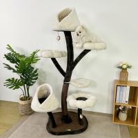 China Luxury Cat Tree Tower Unique Cat Tree White Flower Tree for sale