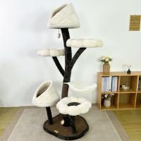 China Luxury Cat Tree Tower Unique Cat Tree White Flower Tree for sale