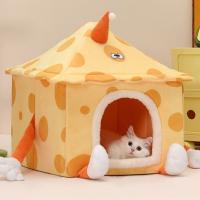 China Dog House Cat Bed Washable Pet Tent Eco-Friendly Corduroy Soft Dog Home Fashion Modern Waterproof Durable Carton Packaging for sale