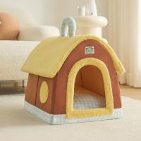 China Dog House Cat Bed Washable Pet Tent Eco-Friendly Corduroy Soft Dog Home Fashion Modern Waterproof Durable Carton Packaging for sale