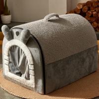 China Modern Cat & Dog House Winter Warm Enclosed Detachable Washable Security Luxury Villa Universal All Seasons Carton for sale