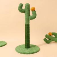 China Sustainable Modern Cat Climbing Frame Integrated Scratch Board Cotton Rope Pole Cute Pet Toy Supplies Kittens Christmas for sale
