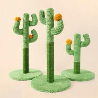 China Sustainable Modern Cat Climbing Frame Integrated Scratch Board Cotton Rope Pole Cute Pet Toy Supplies Kittens Christmas for sale