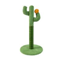 China Sustainable Modern Cat Climbing Frame Integrated Scratch Board Cotton Rope Pole Cute Pet Toy Supplies Kittens Christmas for sale