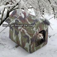 China Outdoor Waterproof Cat Small Dog Pet Bed Modern Square Design Portable Collapsible Oxford Fabric Carton Packaging All Seasons for sale