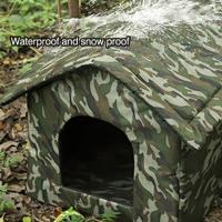 China Outdoor Waterproof Cat Small Dog Pet Bed Modern Square Design Portable Collapsible Oxford Fabric Carton Packaging All Seasons for sale