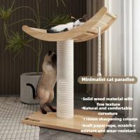 China Luxury Sisal Eco-Friendly Durable Cat Tower Scratcher Pet Furniture Wear-Resistance Grinding Claw Post Halloween Nesting Cat for sale