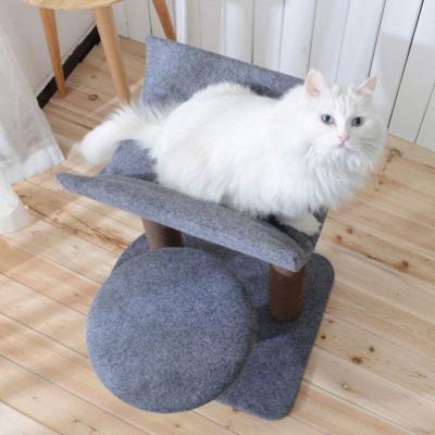 China Natural Sisal & Wool Eco-Friendly Cat Scratching Post & Climbing Frame with Christmas Design-Cat Toy for Grinding Claws for sale