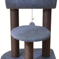 China Natural Sisal & Wool Eco-Friendly Cat Scratching Post & Climbing Frame with Christmas Design-Cat Toy for Grinding Claws for sale