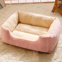 China Rectangle Classic Cat Dog Pet Bed with Fiber Material Waterproof & Eco-Friendly Design All in Carton Packaging for sale