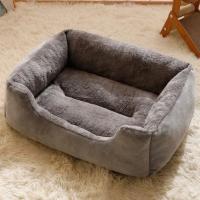 China Rectangle Classic Cat Dog Pet Bed with Fiber Material Waterproof & Eco-Friendly Design All in Carton Packaging for sale