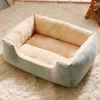 China Rectangle Classic Cat Dog Pet Bed with Fiber Material Waterproof & Eco-Friendly Design All in Carton Packaging for sale