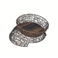 China Round Double-layer Plastic Cat Bed Cave Waterproof Scratch-resistant Multi-function Pet House with Soft Cushion Carton Packaging for sale