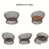China Round Double-layer Plastic Cat Bed Cave Waterproof Scratch-resistant Multi-function Pet House with Soft Cushion Carton Packaging for sale