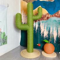 China Modern Luxury Large Multi-Level Eco-Friendly Durable Cat Scratching Post Cactus-Inspired Outdoor Toys Climbing Frame Sisal for sale